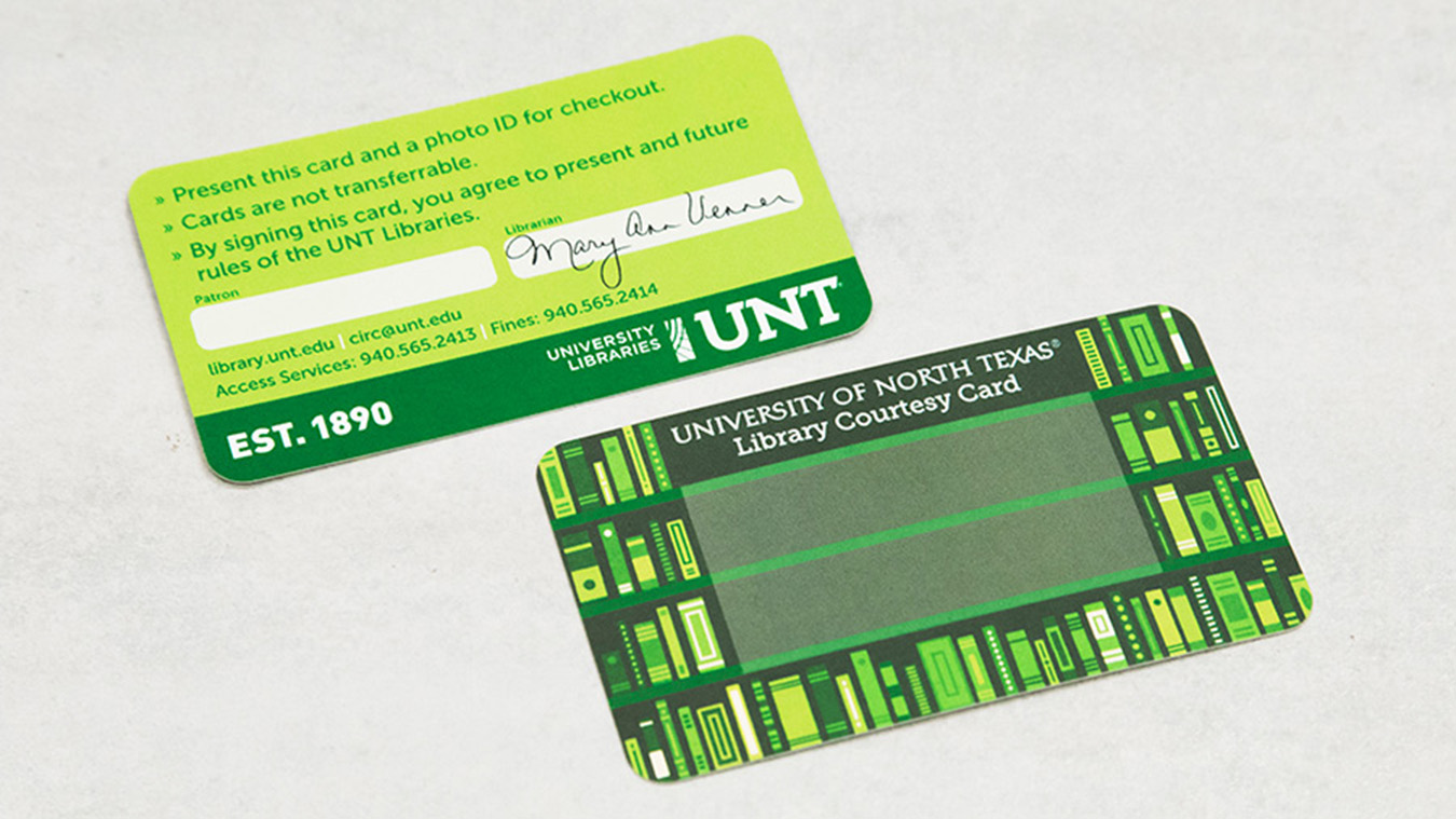 Courtesy Cards - University Libraries - UNT