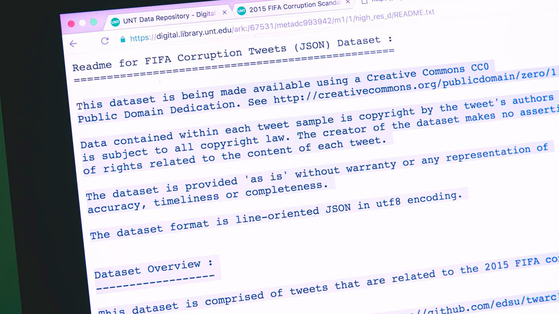 Data Repository Services - University Libraries - UNT